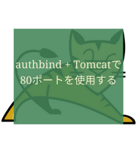 authbind+Tomcatで80ポートを使用する – alterzero